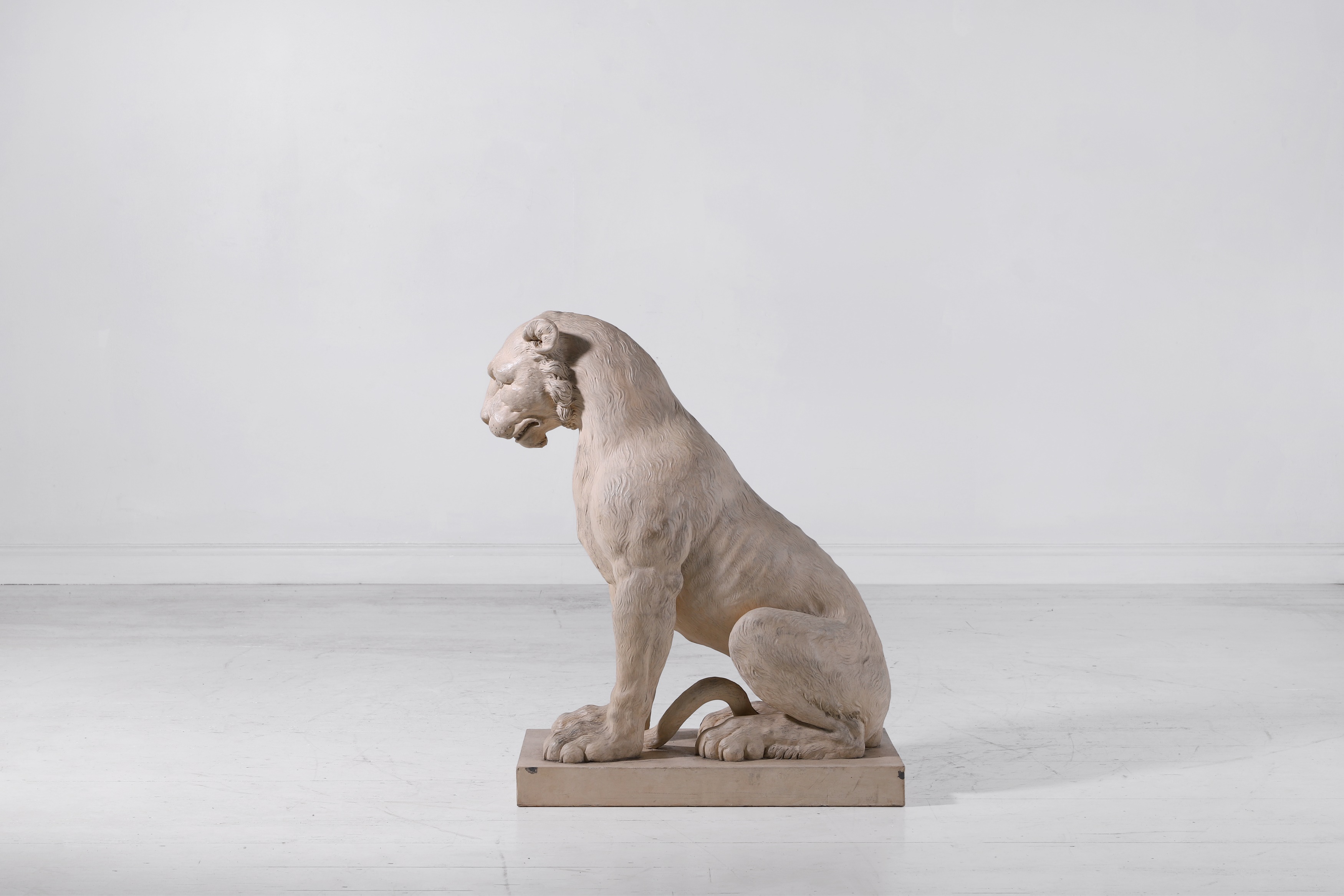 Lot 123 - A Coade stone model of a tiger,