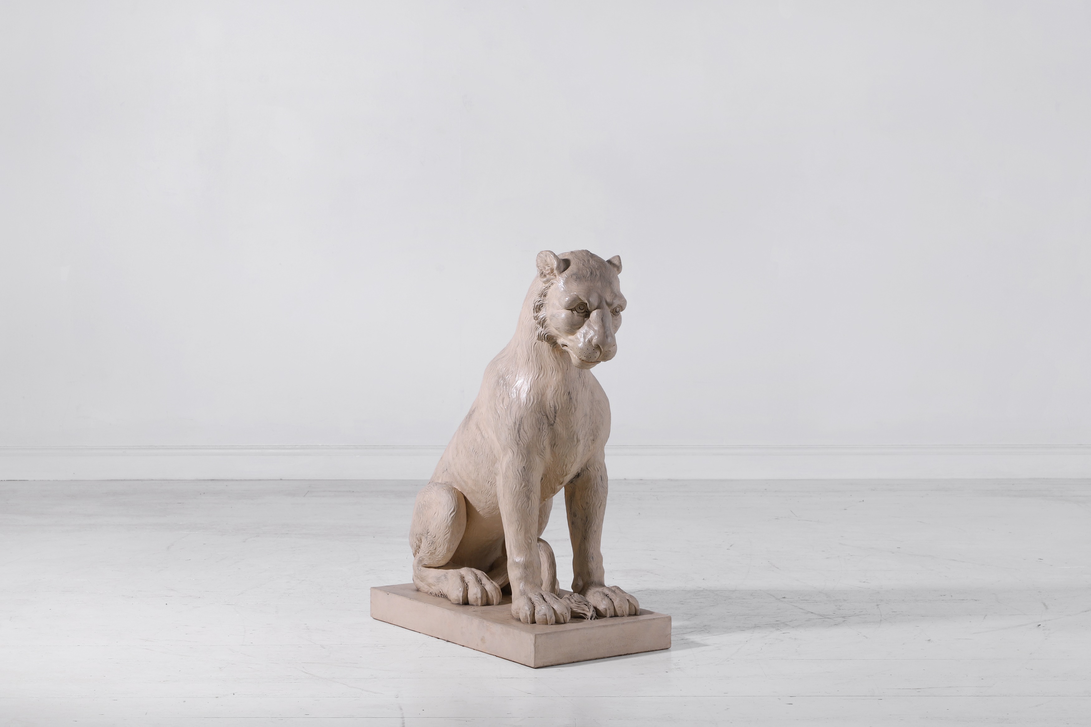 Lot 123 - A Coade stone model of a tiger,
