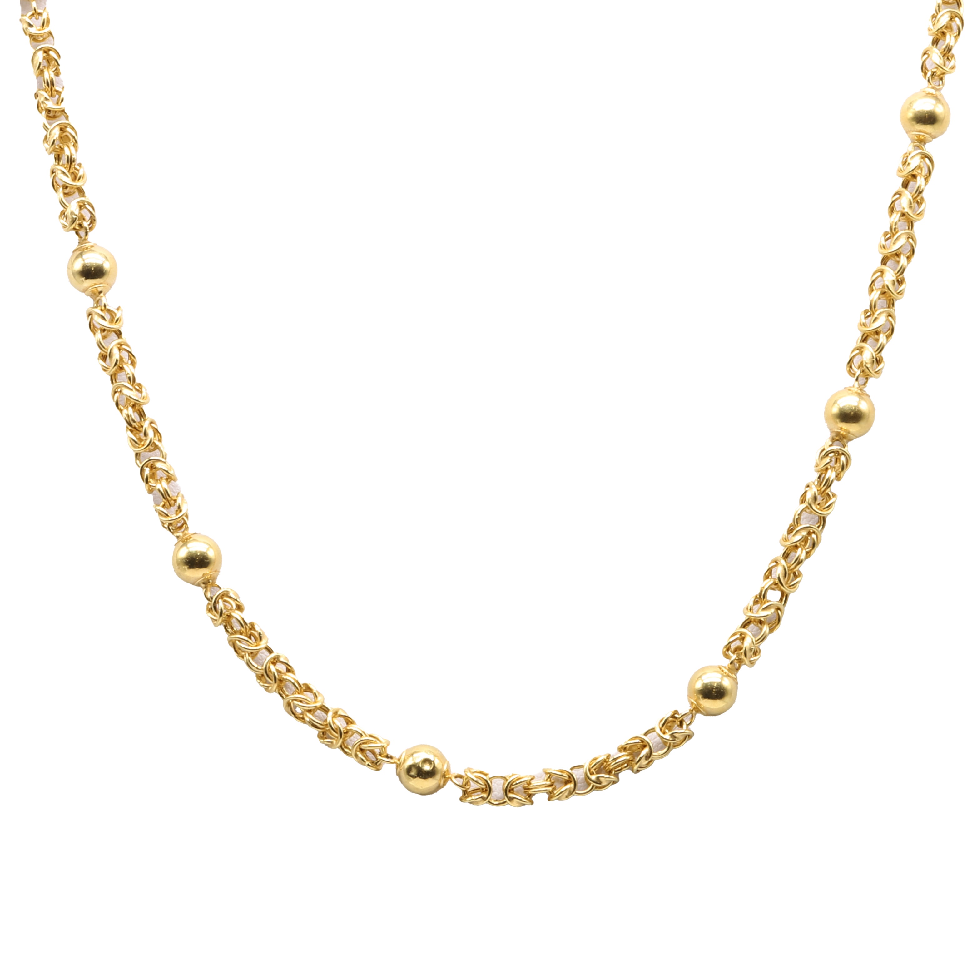 Lot 115 - A 14ct gold necklace,