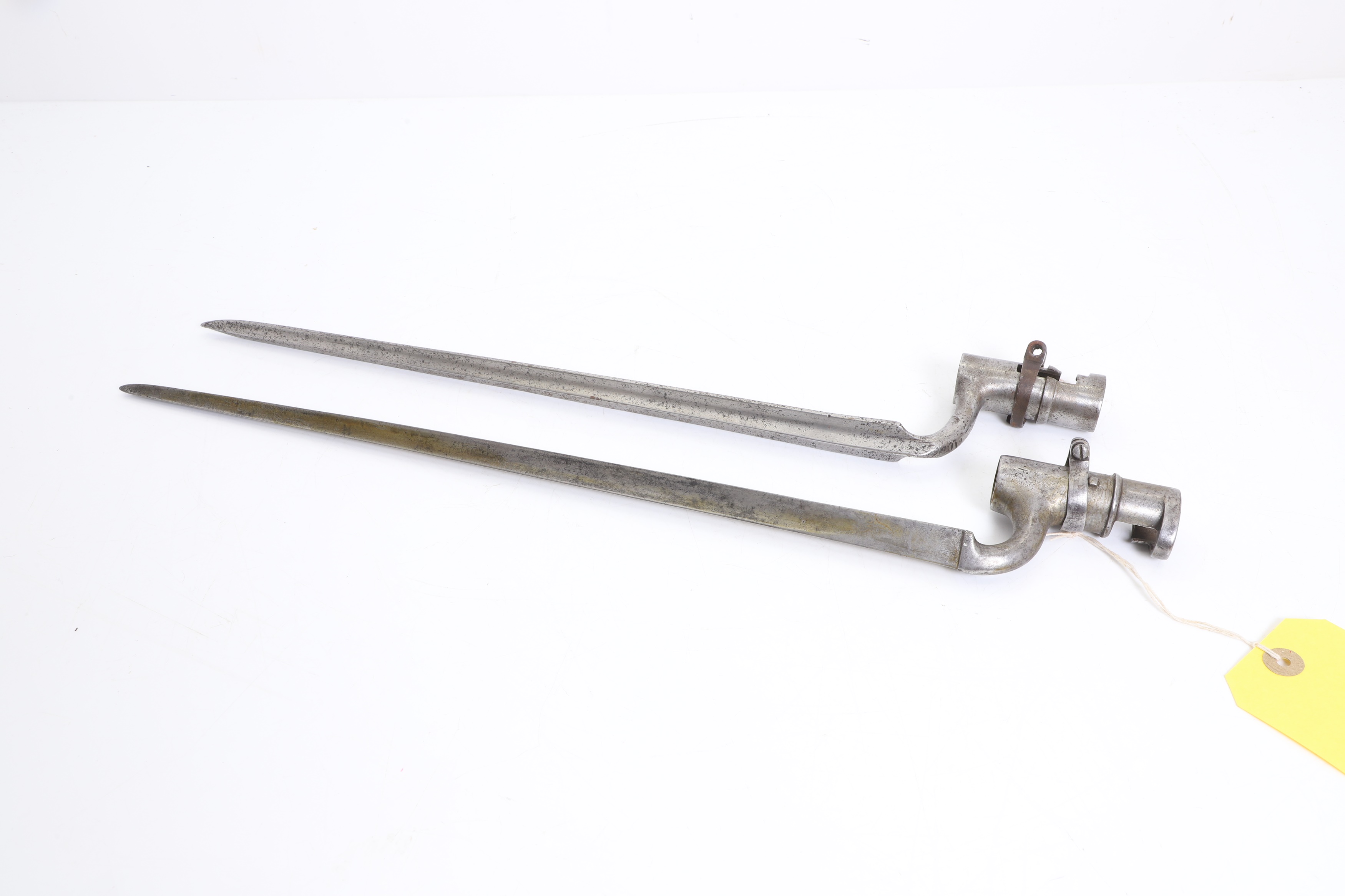 Lot 357 - Two socket bayonets,